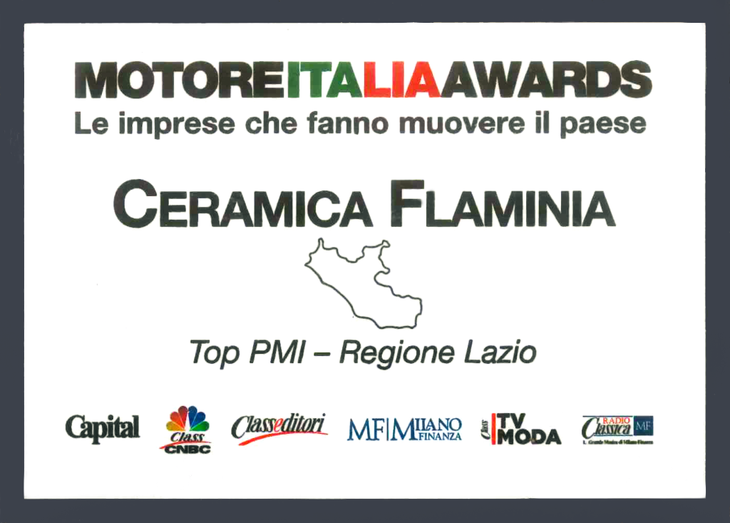 Ceramica Flaminia è tra le migliori PMI italiane e vince il premio ...