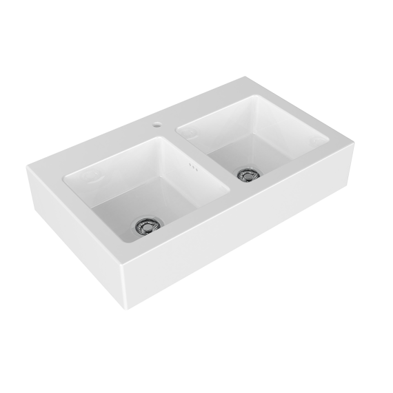 Basins with tap ledge ACQUAFOOD - Ceramica Flaminia